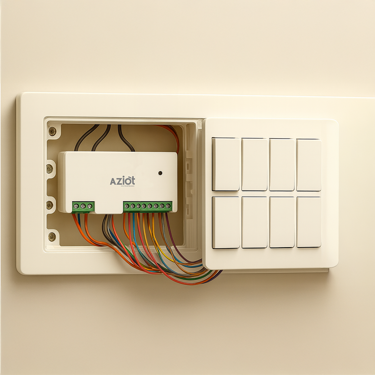 AZIOT 7 Node IO Smart Switch | 6 Normal Loads + 1 x 16A Heavy Load | W ...